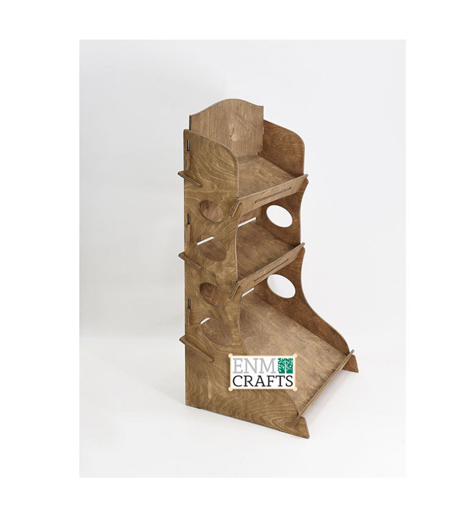 3-tier Slanted Display Rack Wooden Countertop Rack Product - Etsy