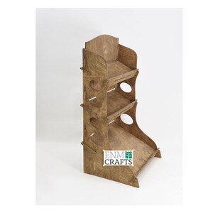 3-tier Slanted Display Rack, Wooden Countertop Rack, Product Display ...