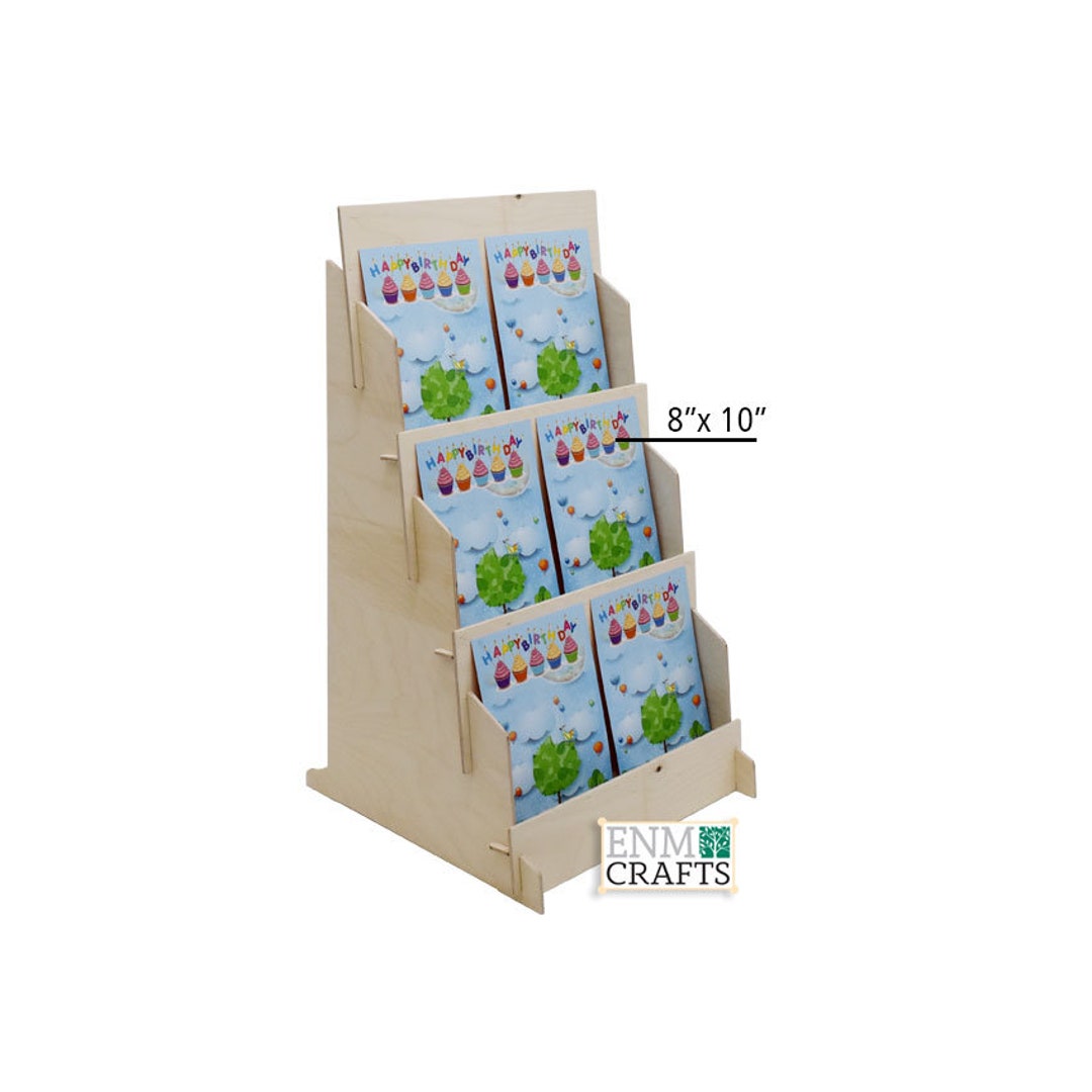 Art Prints Display 8"x10", 3 Tiered Countertop Rack for Craft Trade ...