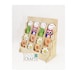 16 Pocket 4" Width Sticker Display Rack With U Cuts, Wooden Countertop ...