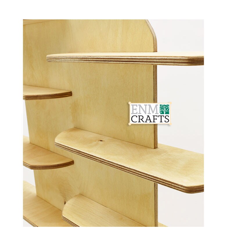 Retail Display Stand With 10-tier Wooden Countertop Rack | Etsy