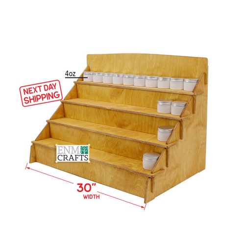 Craft Show Display 4-tier Wooden Countertop Rack Product | Etsy