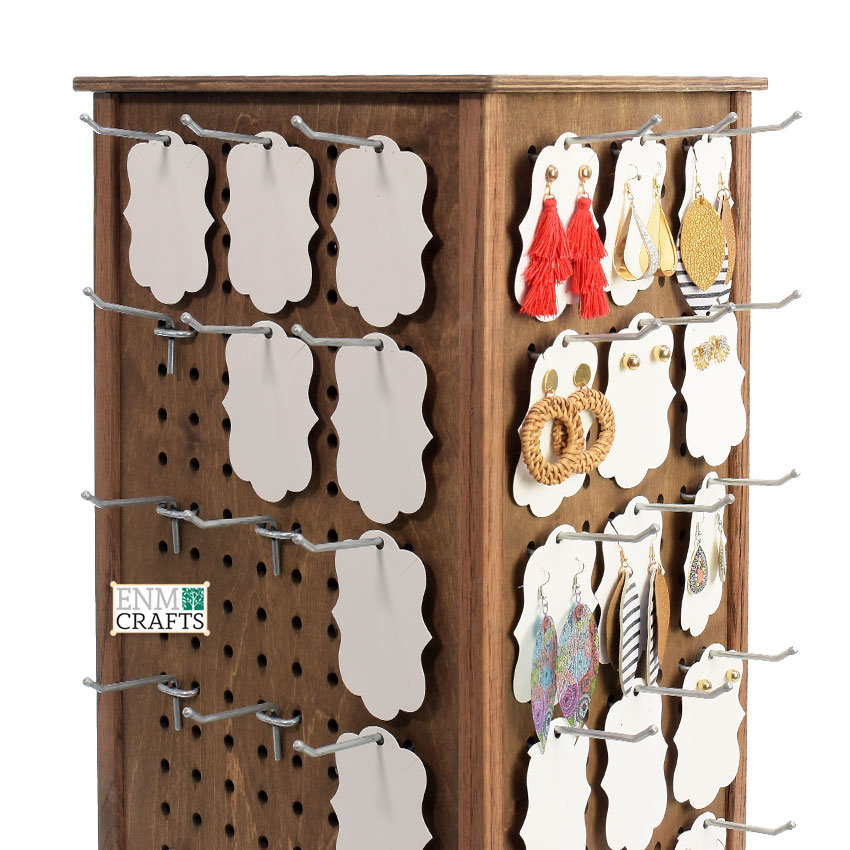 Spinner Display Stand Pegboard Rotating Earrings Display - Etsy