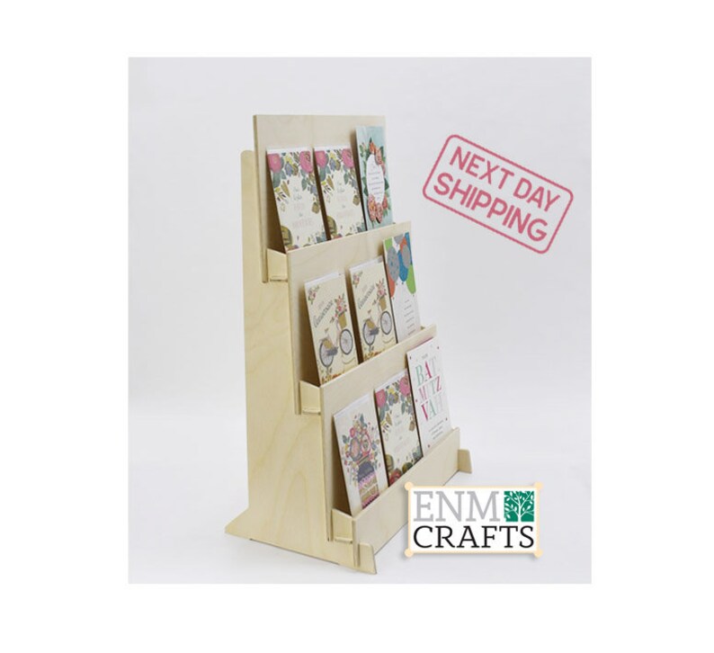 Greeting Card Display Stand 3 Tiered XL Countertop Rack for - Etsy