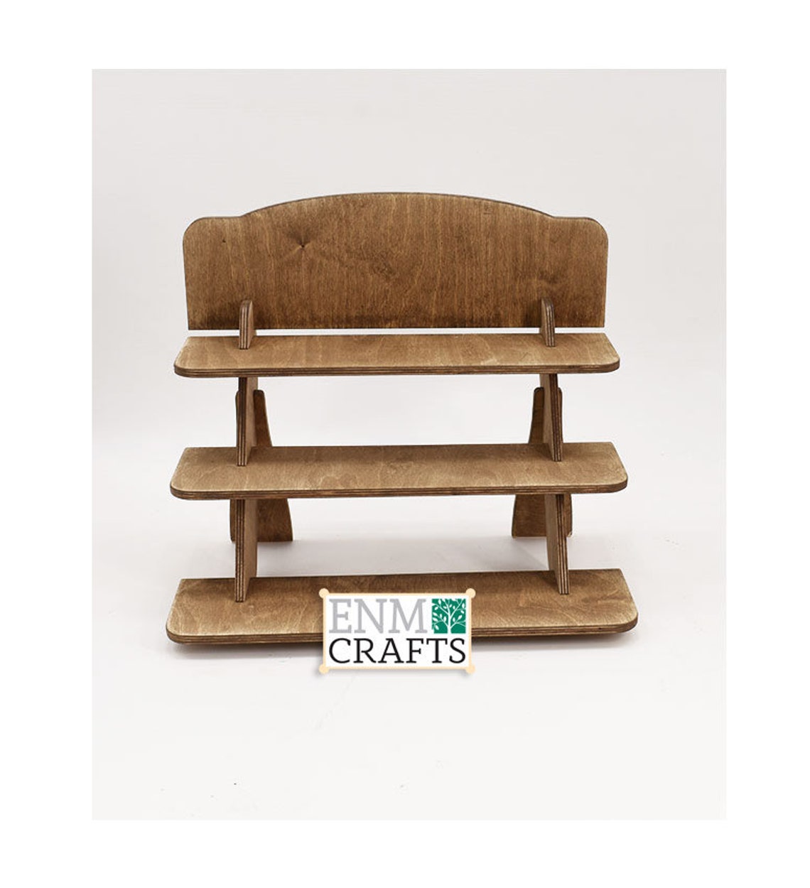 3 Tier Wooden Display Stand Table Top Wooden Rack Booth - Etsy