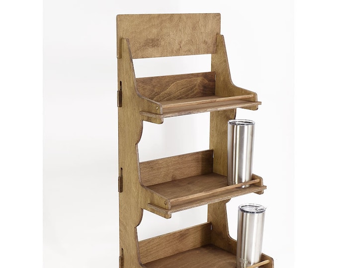 Retail Display 3-tier Wooden Table Top Rack, 9.5" Between Tiers ...