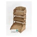 3-tier Slanted Display Rack, Wooden Countertop Rack, Product Display ...