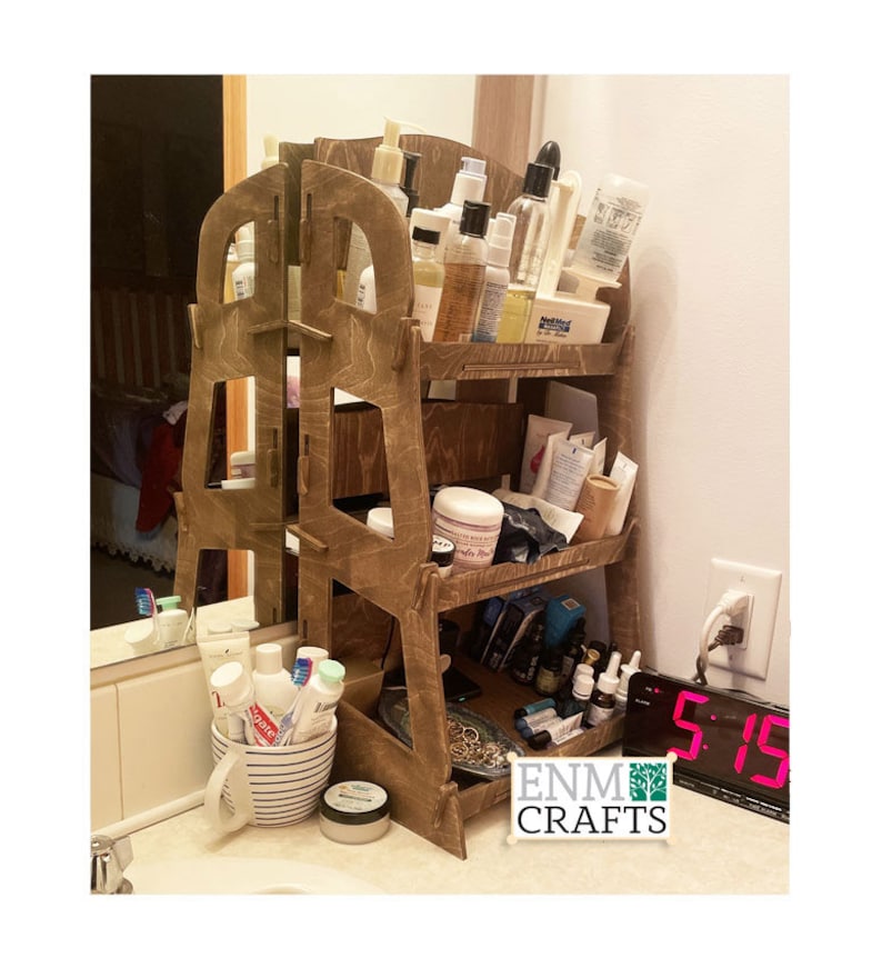 Bathroom Organizer Bathroom Shelf Slanted Tiers Bathroom - Etsy