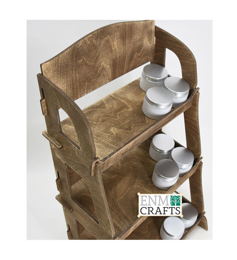 Slanted Display Rack, Wooden Countertop Rack, Product Display Stand - Etsy