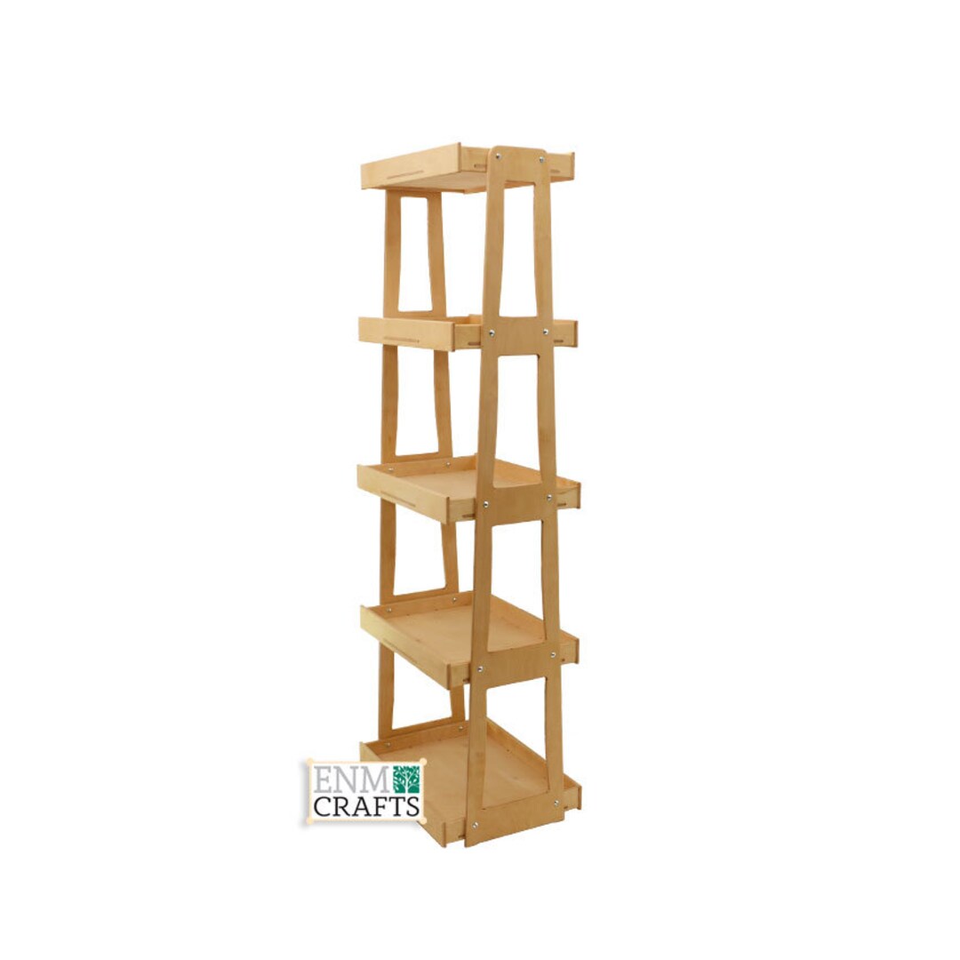 5 Tier Floor Display Rack, Retail Display Stand, Collapsible Shelving ...