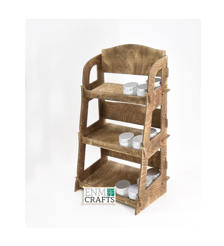 Slanted Display Rack, Wooden Countertop Rack, Product Display Stand - Etsy