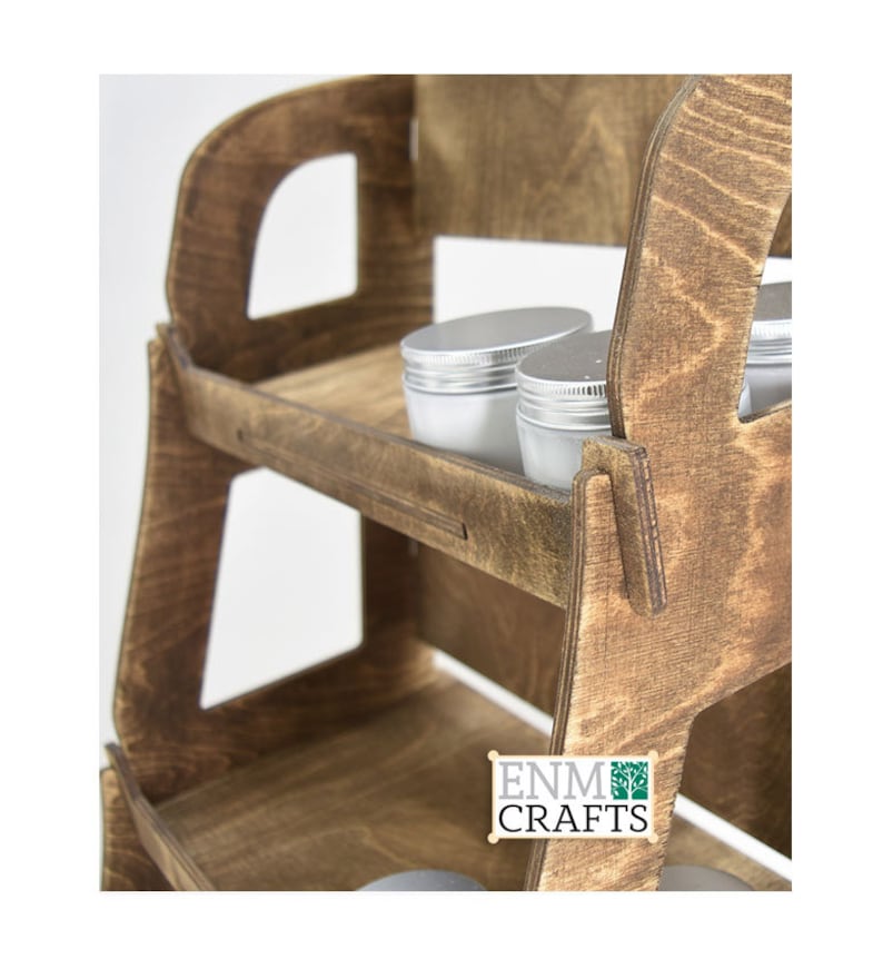 Slanted Display Rack, Wooden Countertop Rack, Product Display Stand - Etsy
