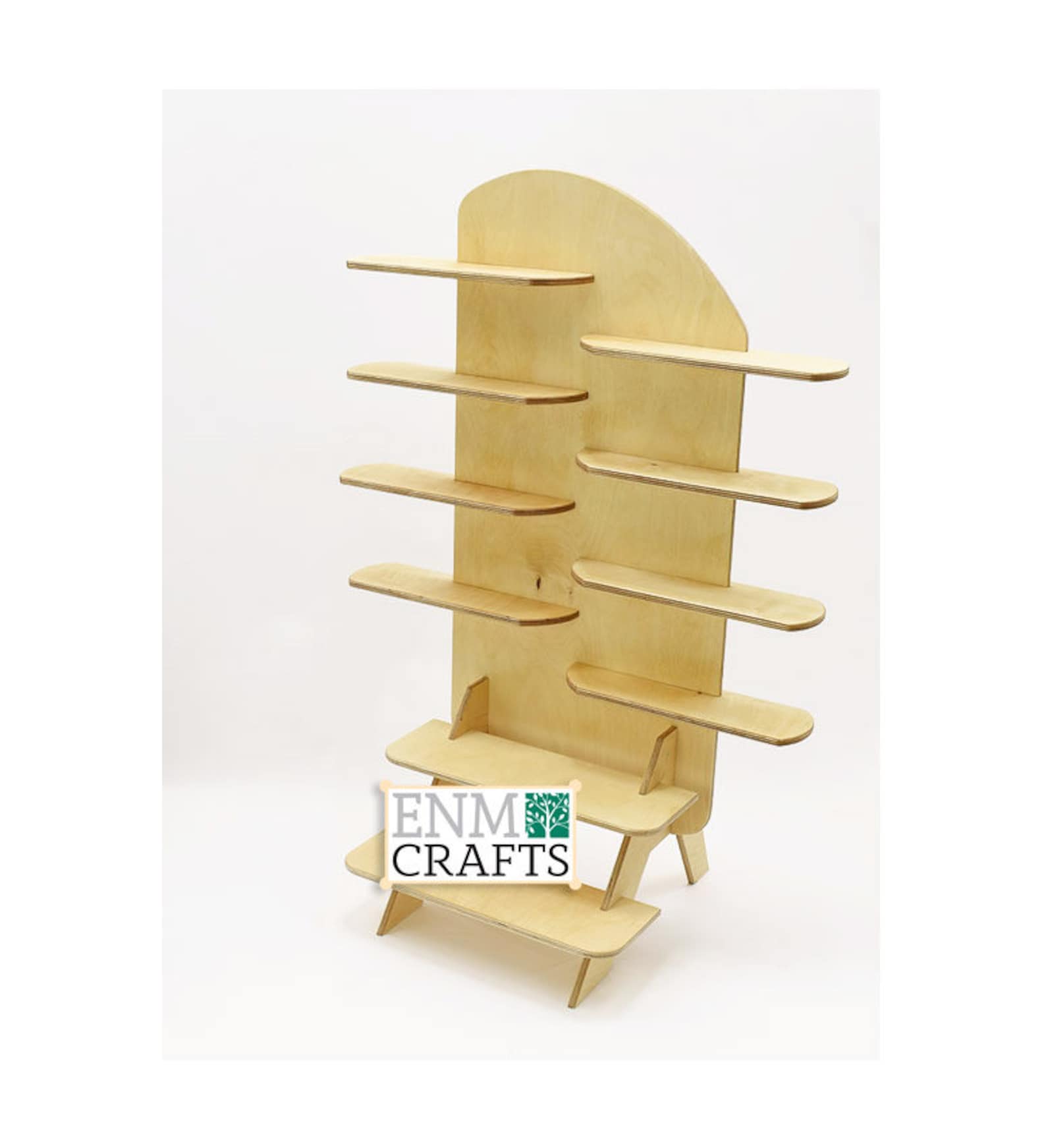 Retail Display Stand With 10-tier Wooden Countertop Rack - Etsy