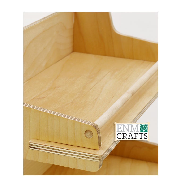 Craft Show Display 3-tier Wooden Table Top Rack, Product Retail Shelf ...