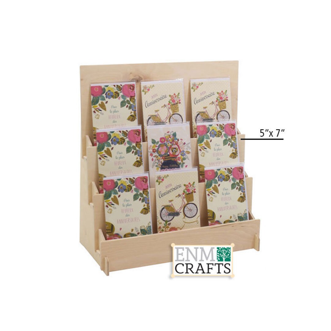 Greeting Card Display, Countertop 3 Tier Rack for Craft Trade Shows - Etsy
