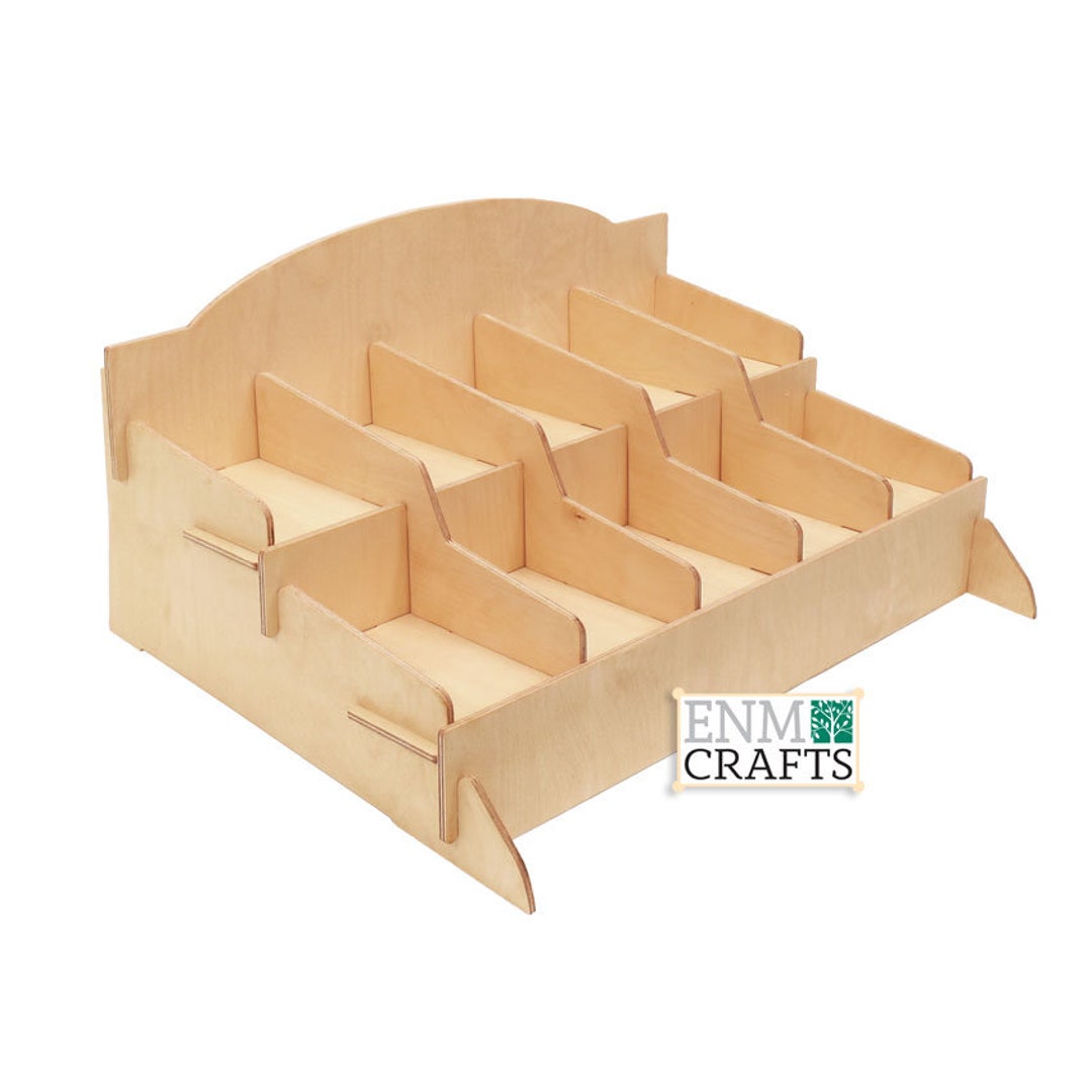 Soap Bin Collapsible Display, 2-tier Wooden Countertop Rack, Soap Bars ...