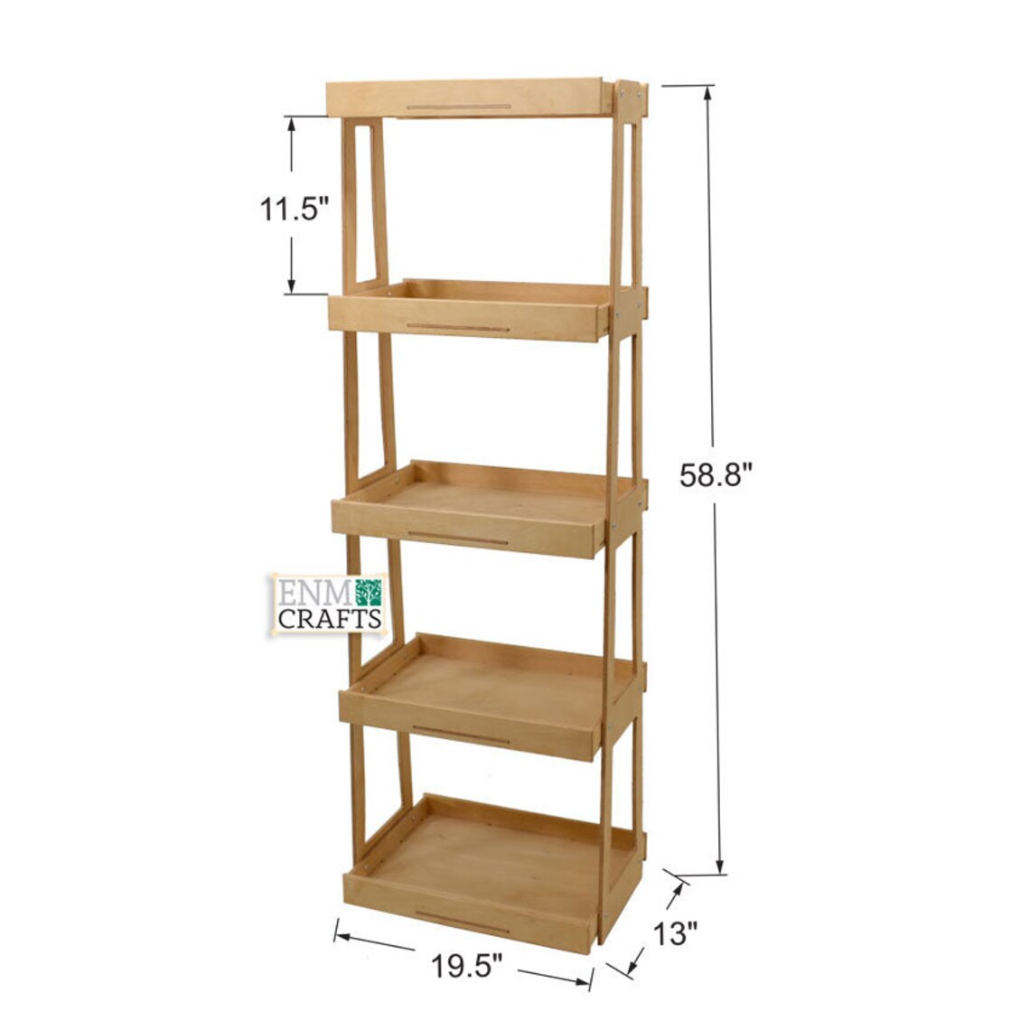 5 Tier Floor Display Rack, Retail Display Stand, Collapsible Shelving ...