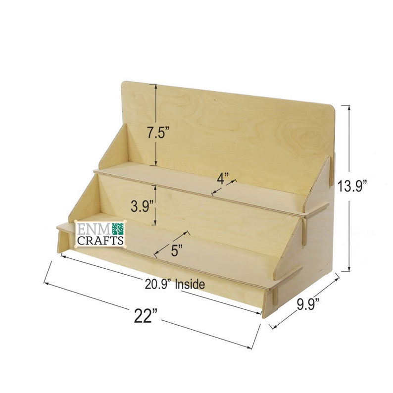 22" Wide 2-tier Tabletop Display, Collapsible Retail Rack - Etsy