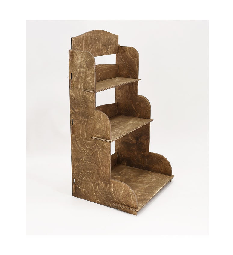Craft Show Display Stand 3-tier Wooden Countertop Rack, Product Display ...