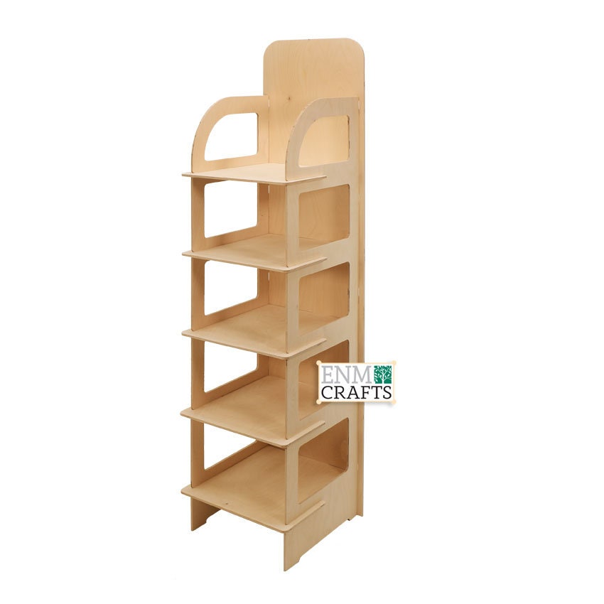 T-shirt Retail Display Rack, 5 Tier Floor Display Rack, Collapsible ...