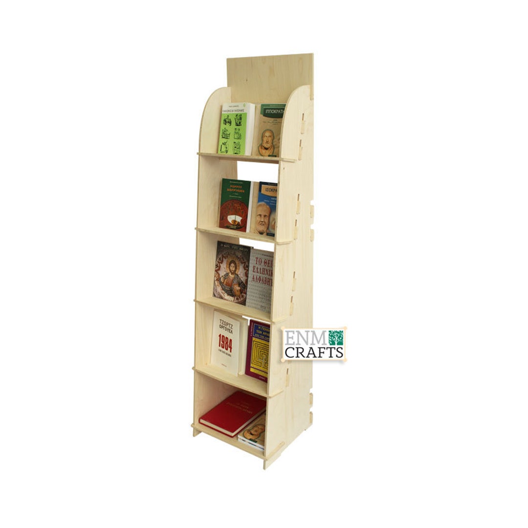 Book Magazine Wooden Display Unit No Tools Collapsible - Etsy