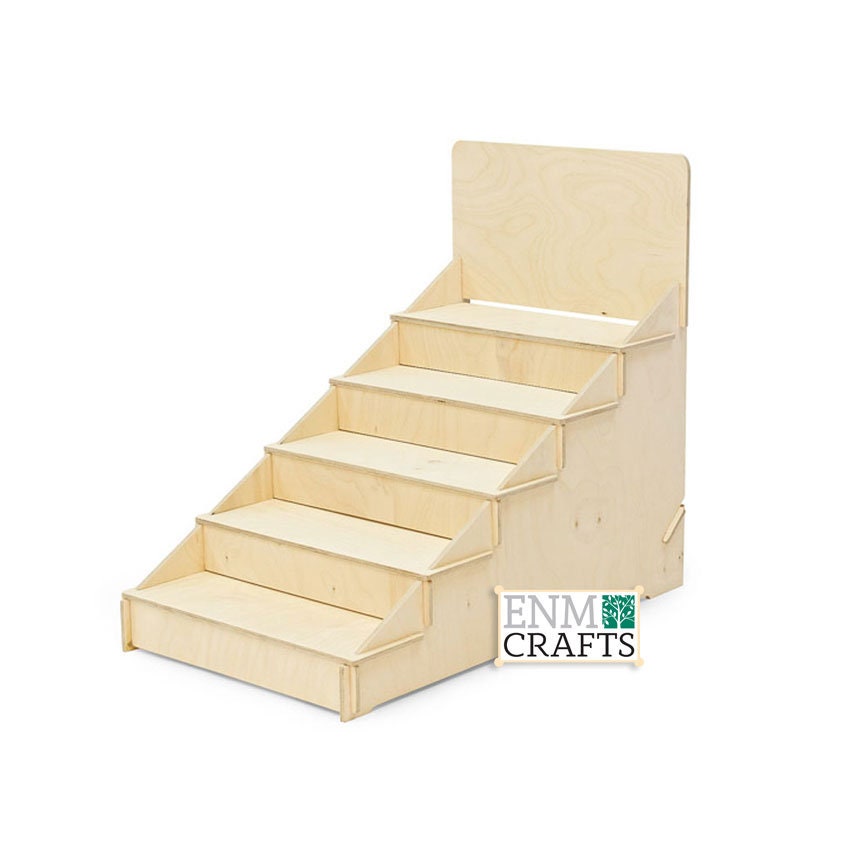 5 Tier Craft Show Display , Wooden Display Stand, Collapsible Product ...