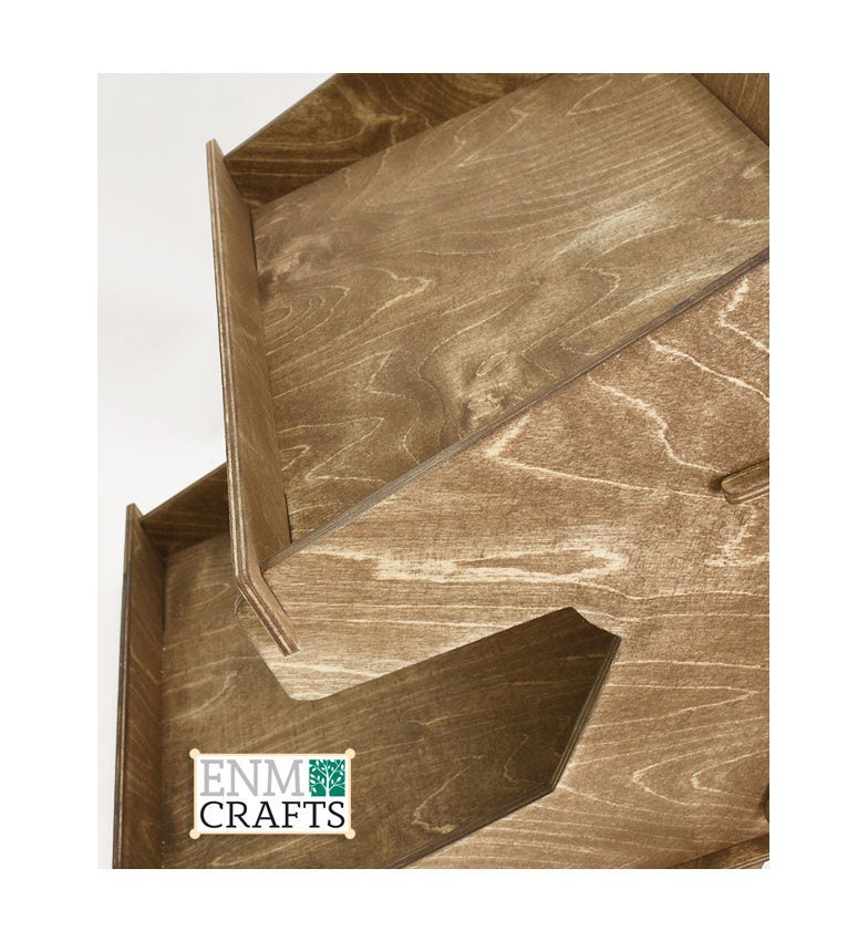 Craft Show Slanted Display Rack 2-tier Wooden Table Top Rack - Etsy