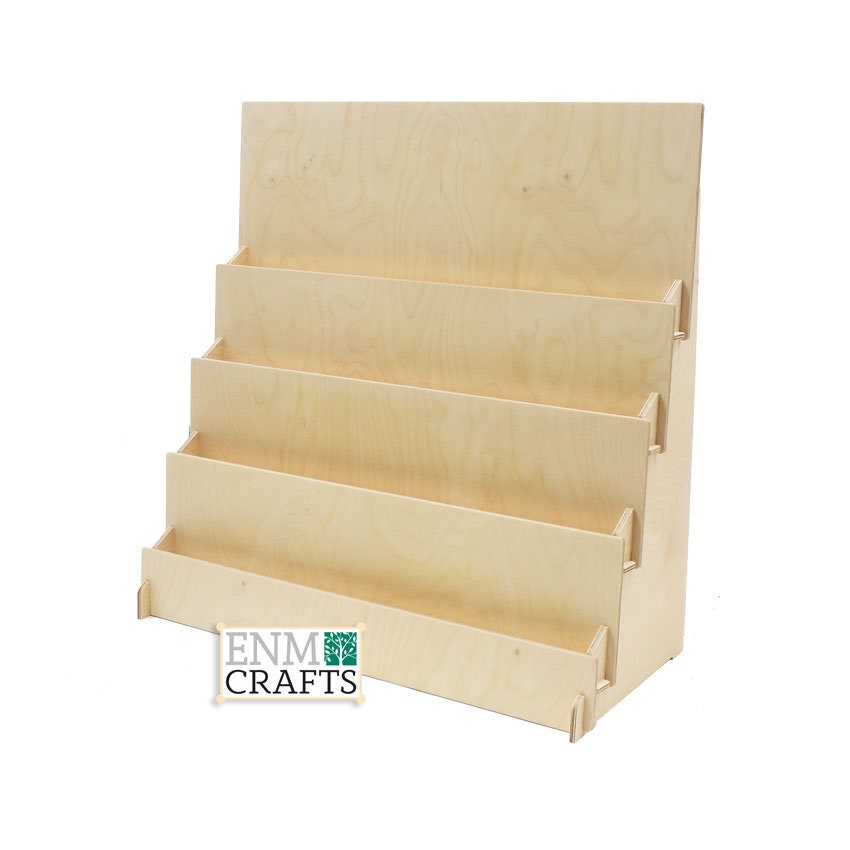 4 Tiered Greeting Card Display, 4 Cards Across 5" X 7", Countertop 4 ...