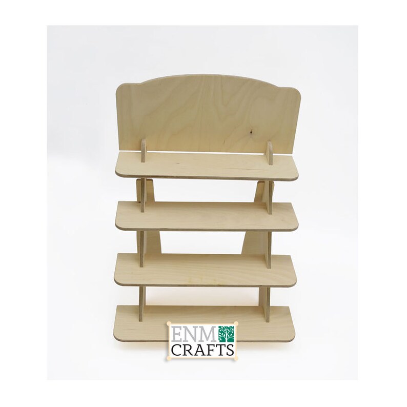 4 Tier Display Stand Table Top Wooden Rack Booth Display - Etsy