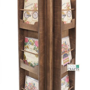 Greeting Card Spinner Display, Rotating Countertop Art Prints Display ...