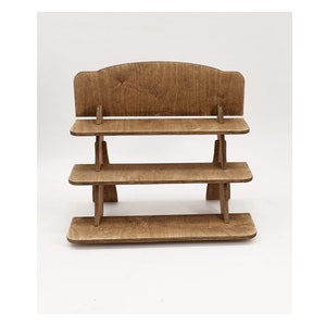 3 Tier Wooden Display Stand Table top Wooden Rack Booth | Etsy