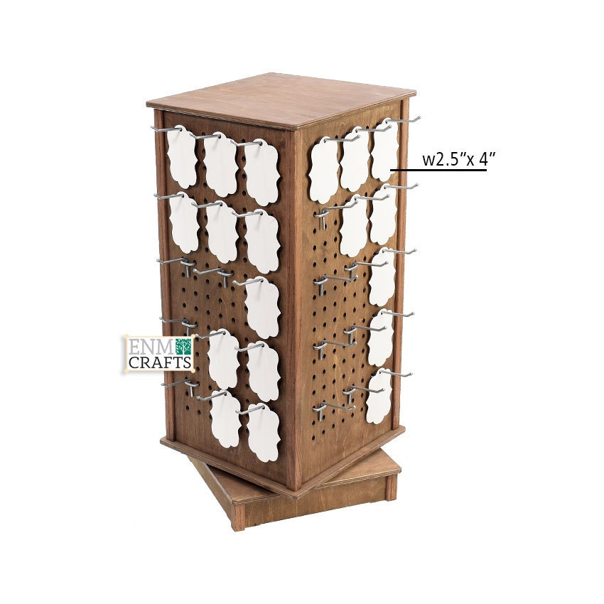 Spinner Display Stand Pegboard Rotating Earrings Display - Etsy