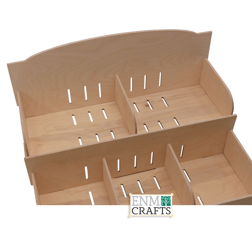 Bin Display Fixture Wooden Display With Adjustable Dividers - Etsy