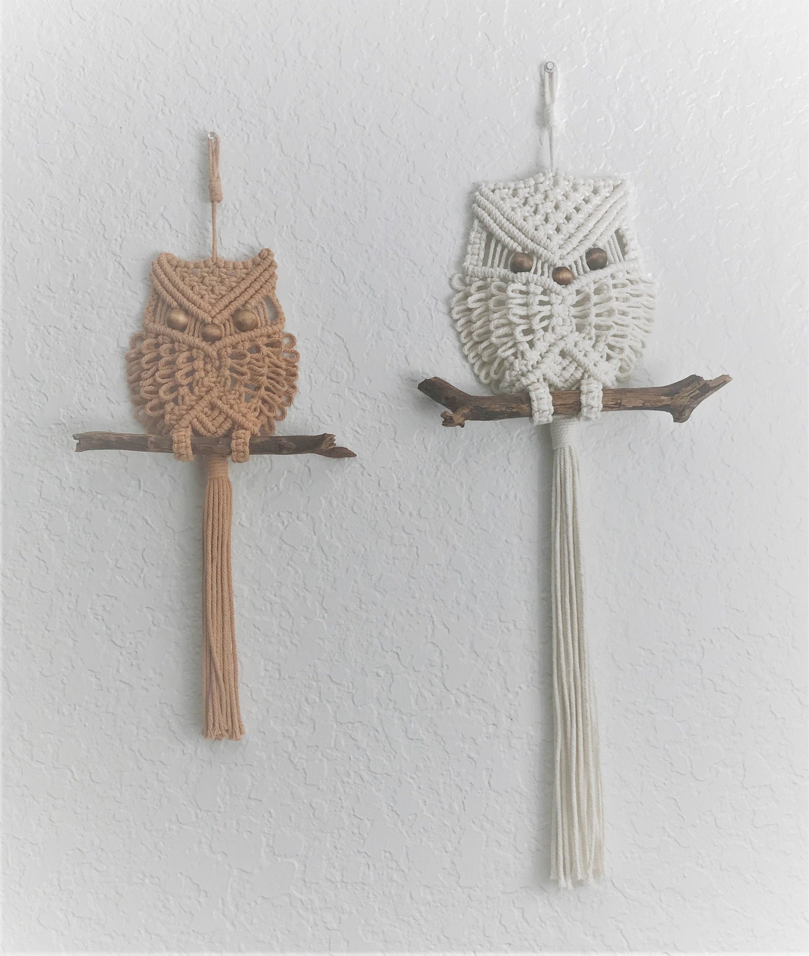 Macramé Baby Owl Wall Hanging - Etsy