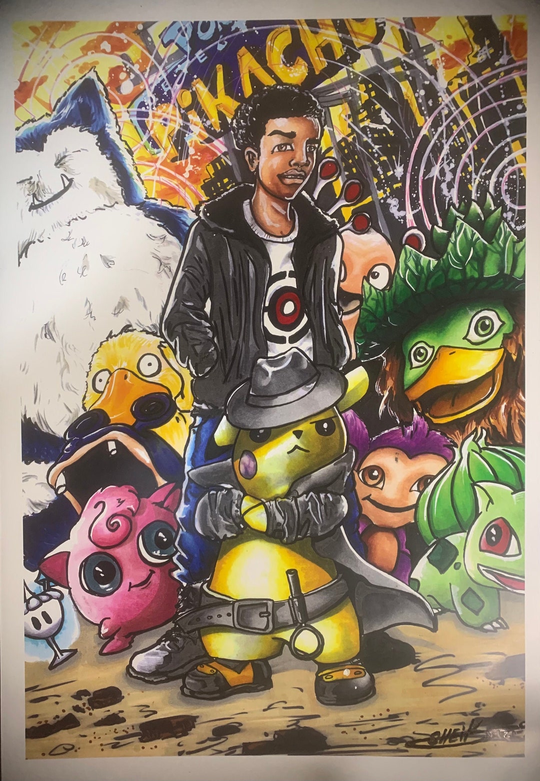 Print of My Original Copic Markers/ink Fan Art Drawing. Superhero ...