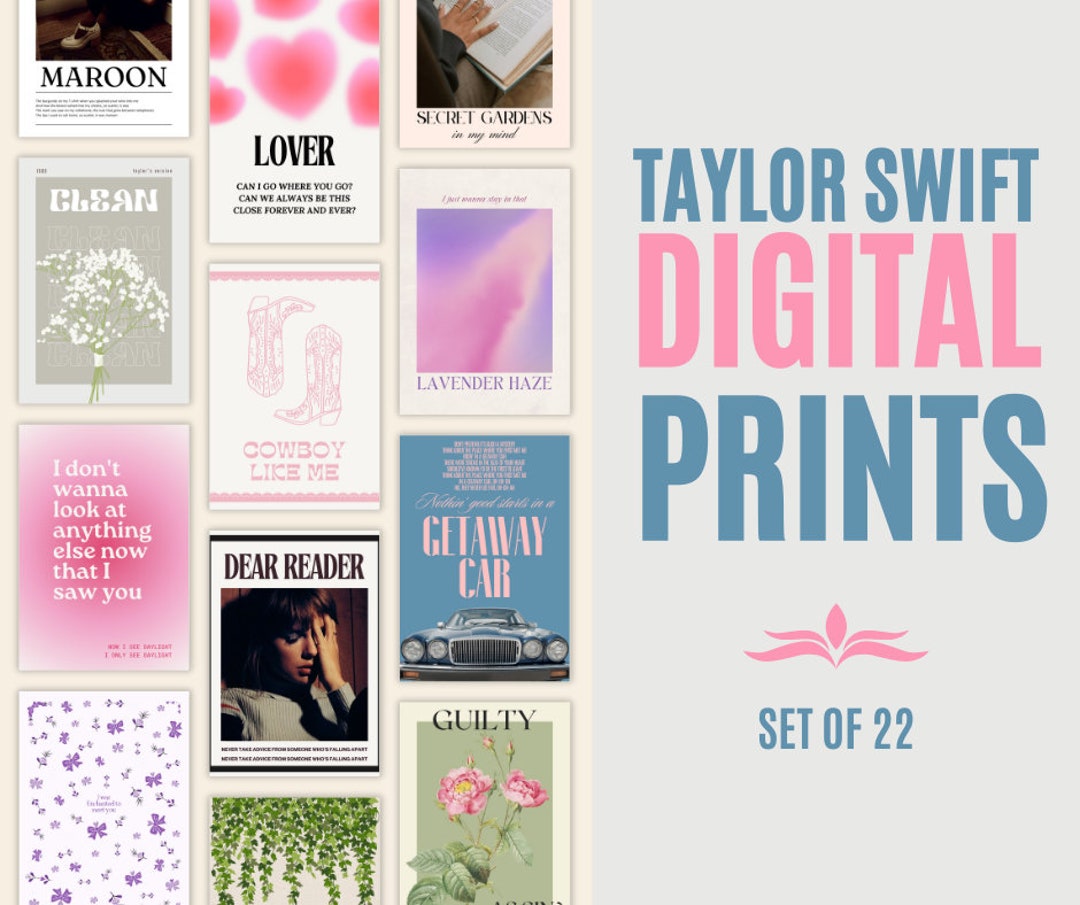 Taylor Swift Aesthetic Digital Prints 4x6 22 Digital Prints - Etsy ...