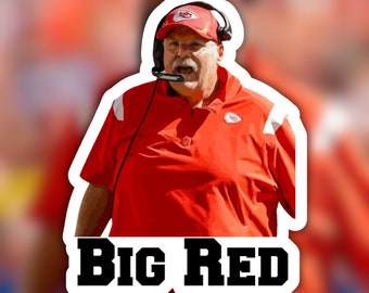 ANDY REID Kansas City Chiefs Sticker Weatherproof Vinyl Hydroflask ...