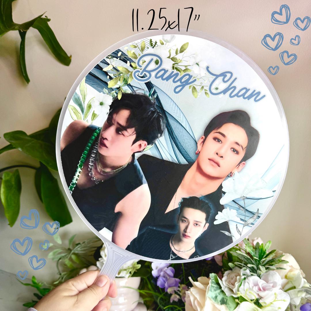 Custom K-pop Bias Picket Fan Sign: Round and Heart Shapes Available ...