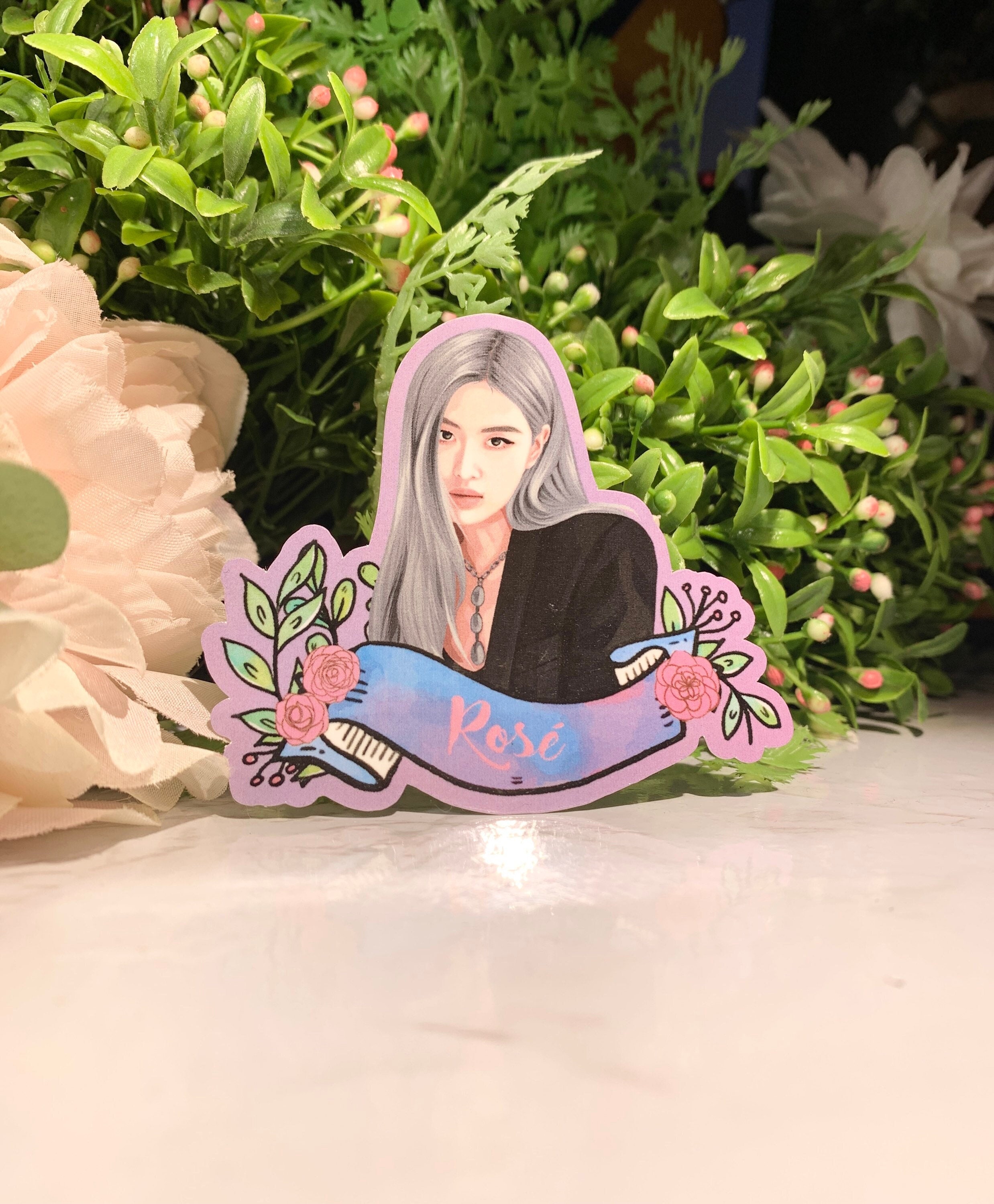 Rosé From Blackpink Sticker Girl Group Kpop Waterproof Sticker Etsy
