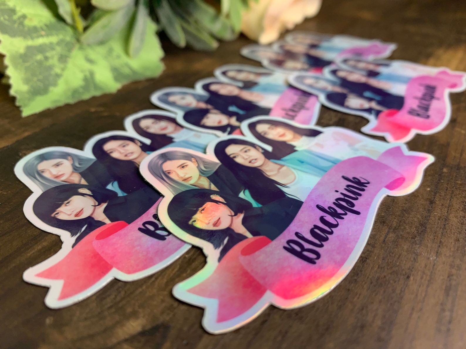Blackpink Group White Vinyl or Holographic Vinyl Waterproof | Etsy