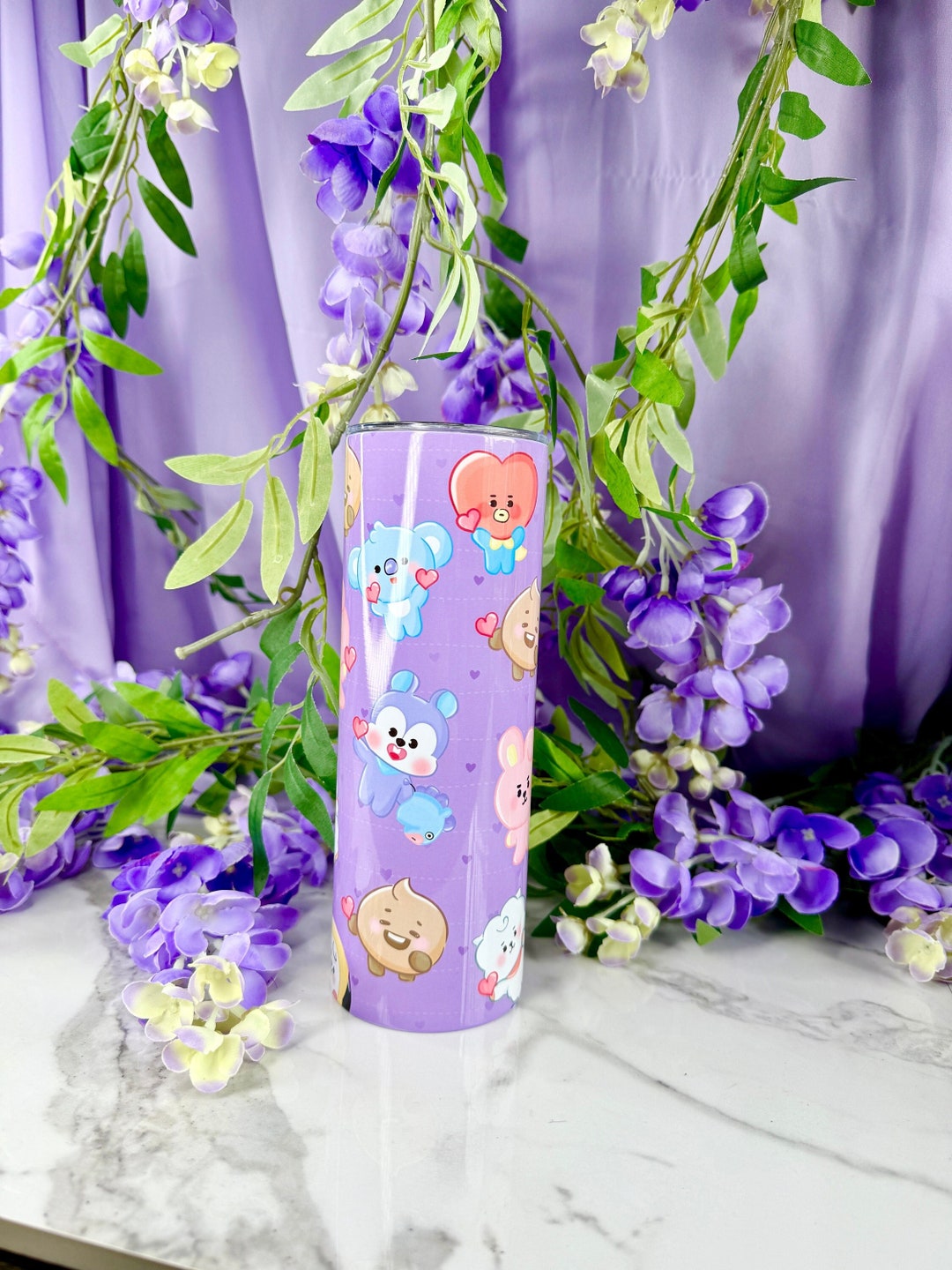 BT21 BTS 20oz Tumbler Double Wall 8 Hours of Hot/cold | BTS | Kpop ...