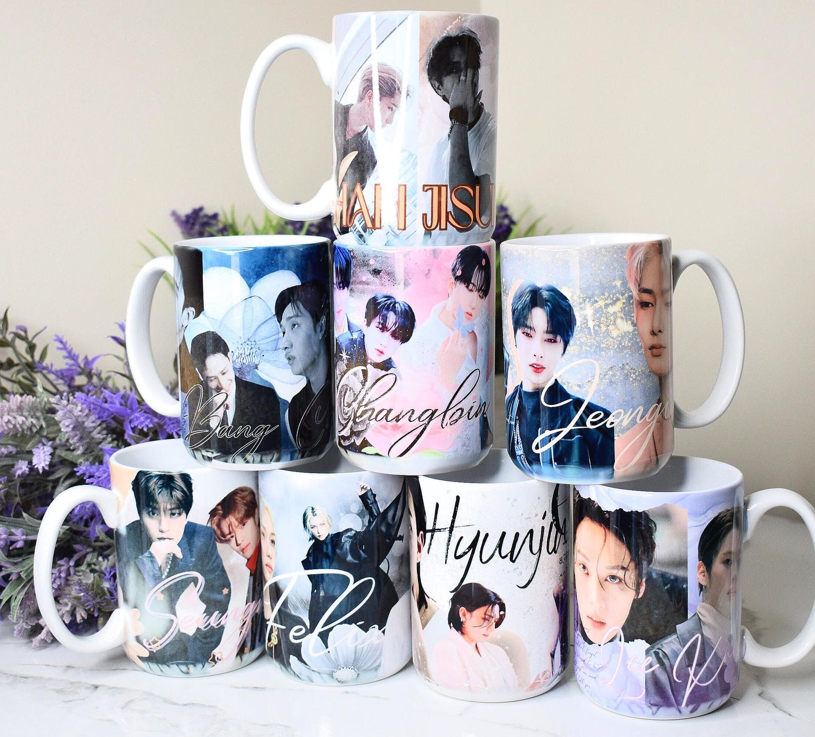 15oz Cup Stray Kids Members | Felix | Bangchan | Han | Seungmin | IN ...