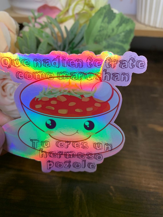 Pozole Mexican Holographic Waterproof Sticker | Etsy