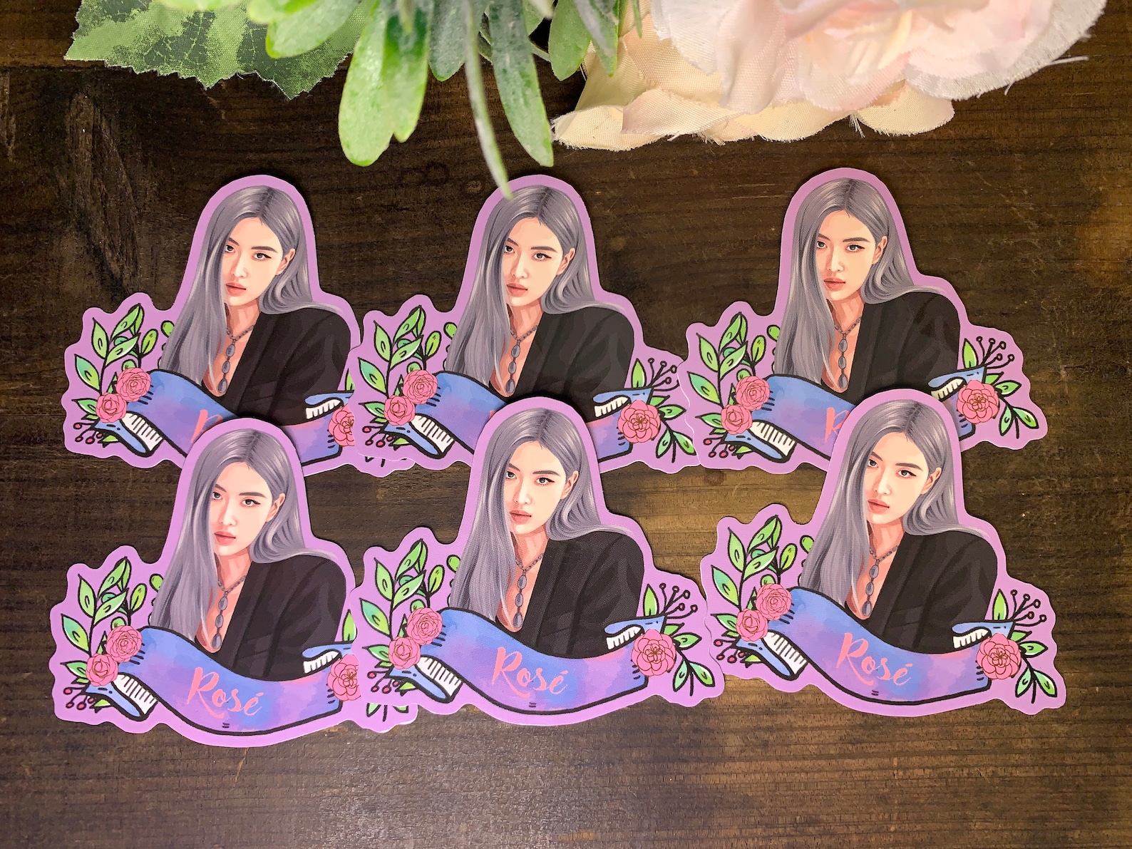 Rosé From Blackpink Sticker Girl Group Kpop Waterproof Sticker Etsy