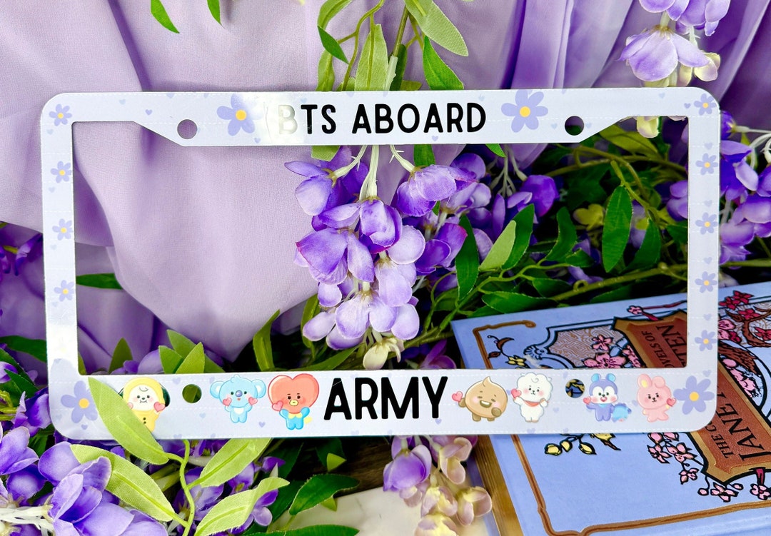 CUTE License Plate Frame | | Kpop Merch| Kpop Gift | Car Accessories ...
