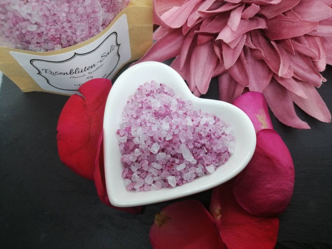 Rose Blossom Salt Gourmet Salt Salt Mixture Rose Salt - Etsy