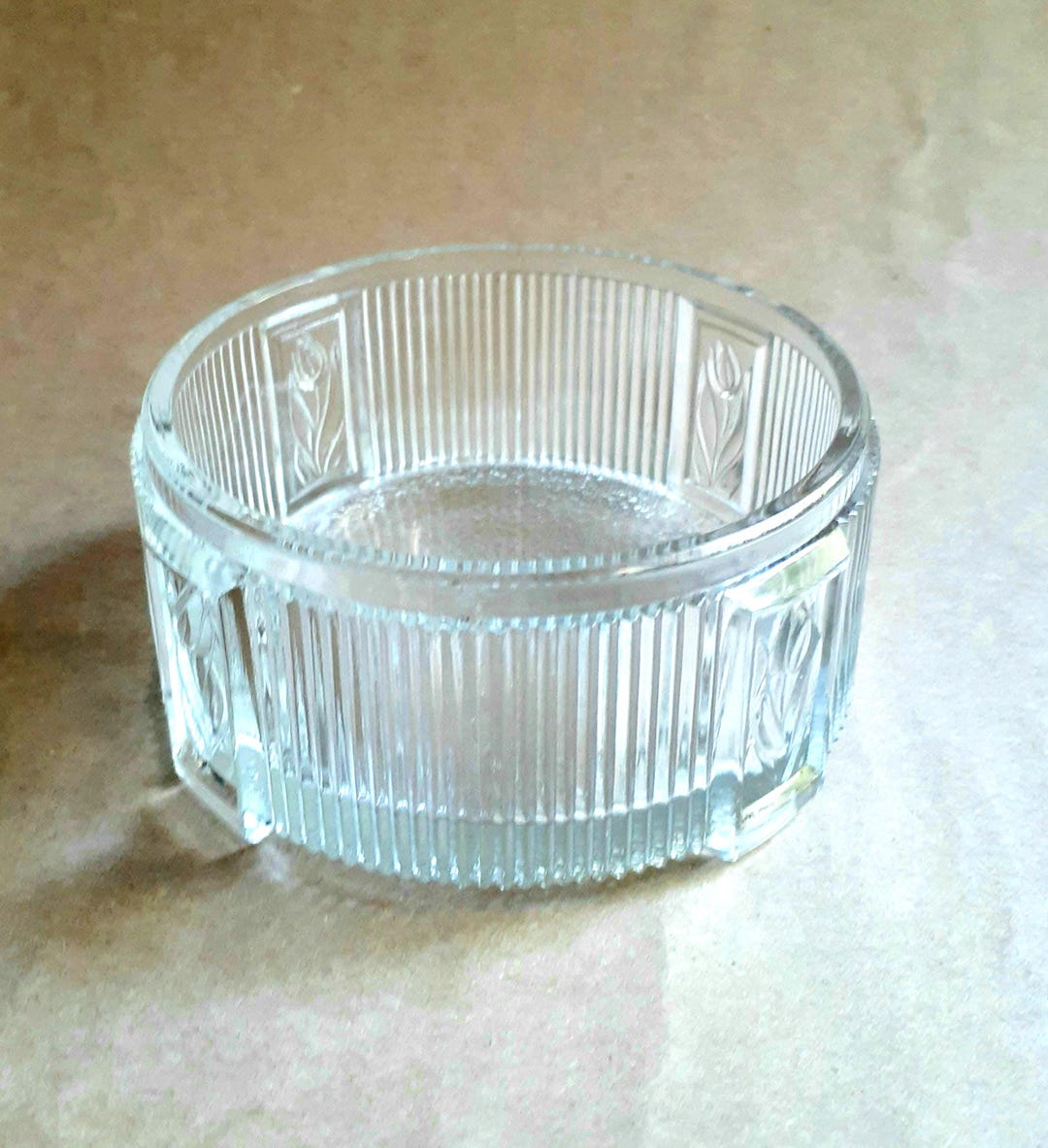 Art Deco Glass, Powder Puff, Vintage Jar - Etsy