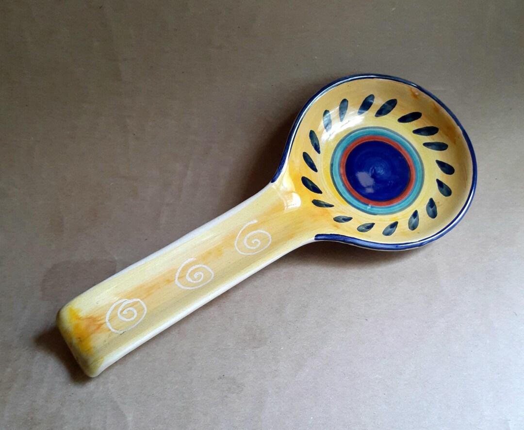 A Spoon Rest Wonderfully Hand-painted in Italy and Sold in Pier 1 Years ...