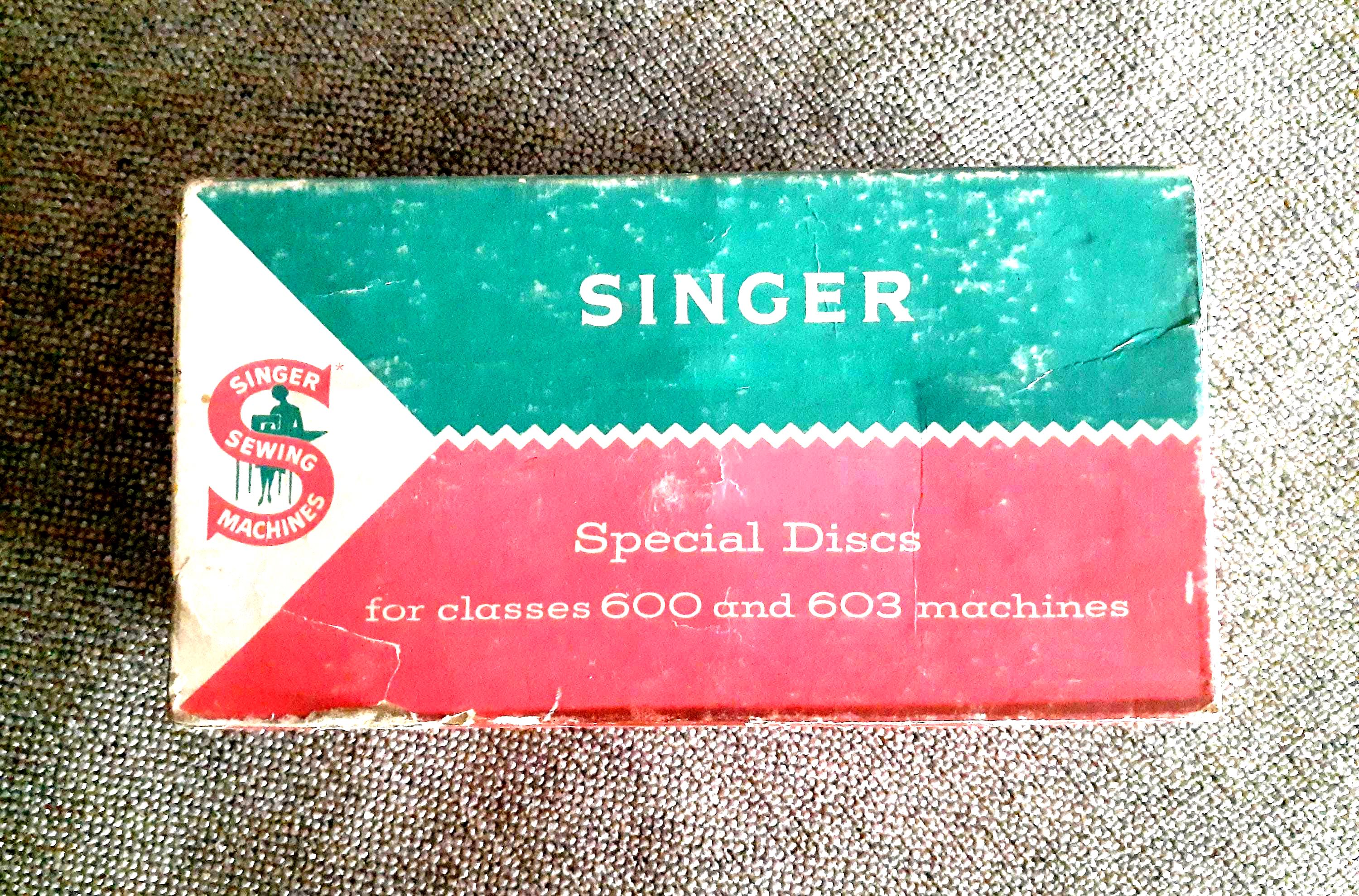 Complete Box of Vintage Singer Special Discs for Classics 600 and 605 ...
