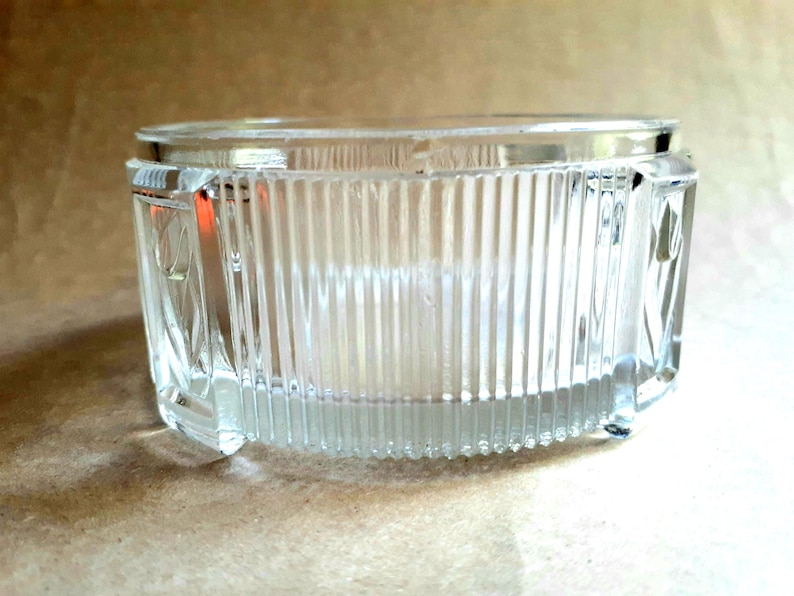 Art Deco Glass, Powder Puff, Vintage Jar - Etsy
